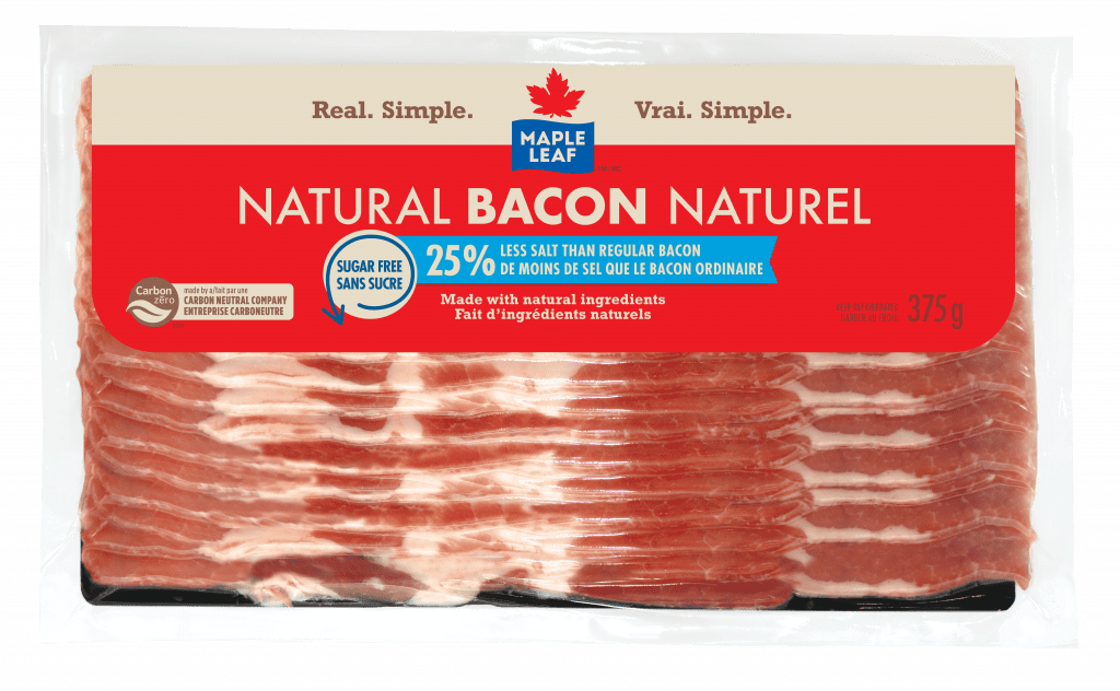 Maple Leaf® Less Salt Natural Bacon - Maple Leaf