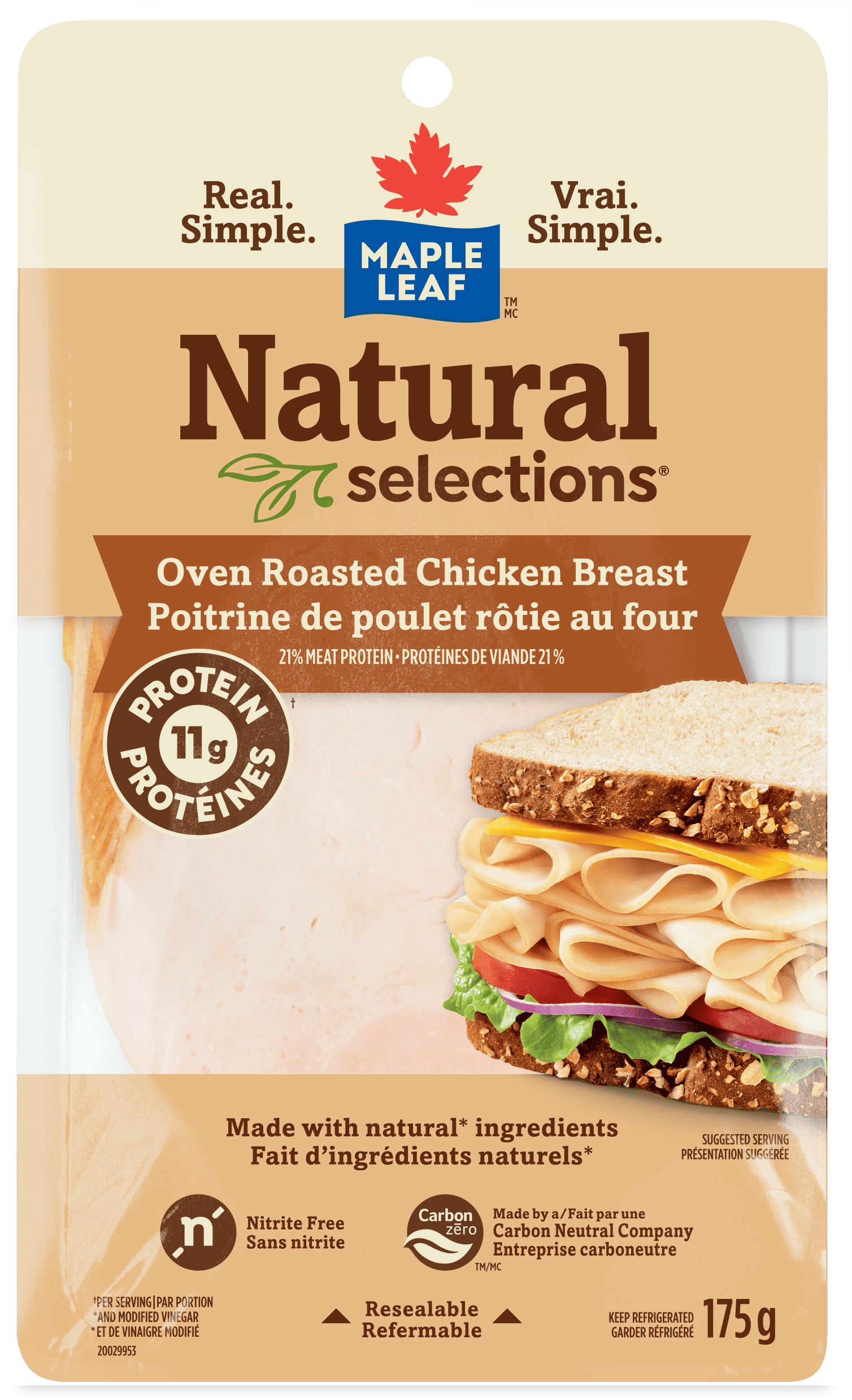 Maple Leaf® Natural Selections® Oven Roasted Chicken Breast - Maple Leaf