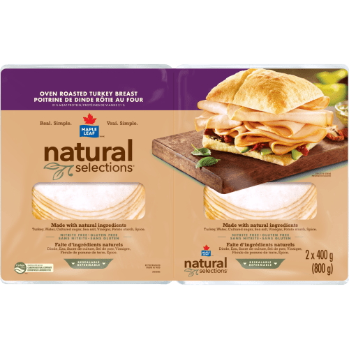 Maple Leaf® Natural Selections® Oven Roasted Turkey Breast – Double ... Maple Leaf® Natural Selections® Oven Roasted Turkey Breast – Double ...