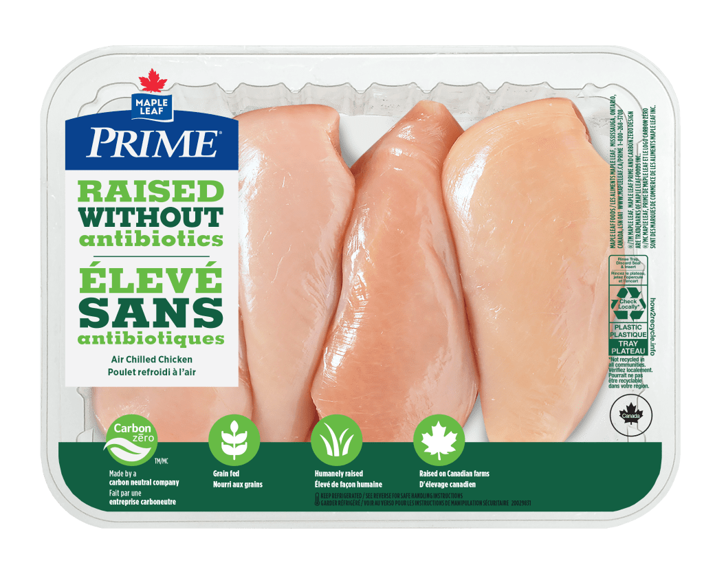 Maple Leaf Prime® Boneless, Skinless Chicken Breast - Maple Leaf