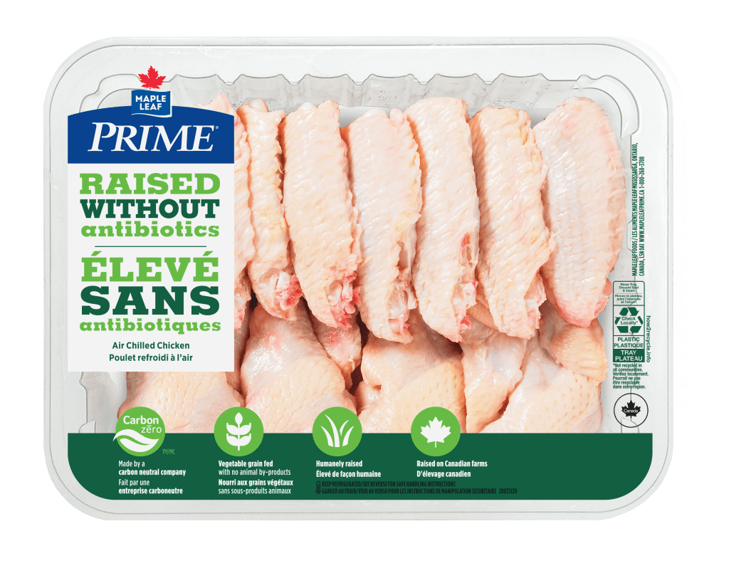 Maple Leaf Prime® Chicken Wings, Drumettes and Winglets - Maple Leaf