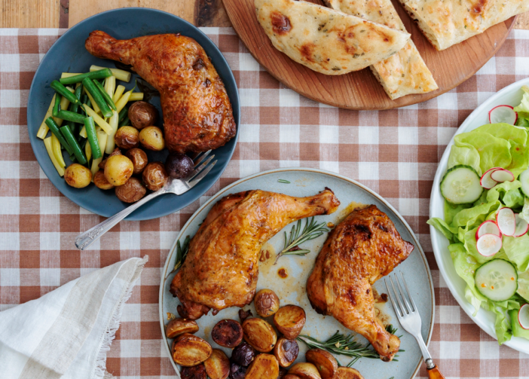 Maple Leaf Rotisserie Chicken with Butternut Squash Soup - Maple Leaf